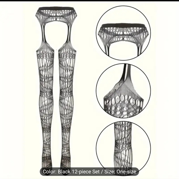 Accessories | New In Package Black Fishnet Tights Thigh Highs Sexy ...